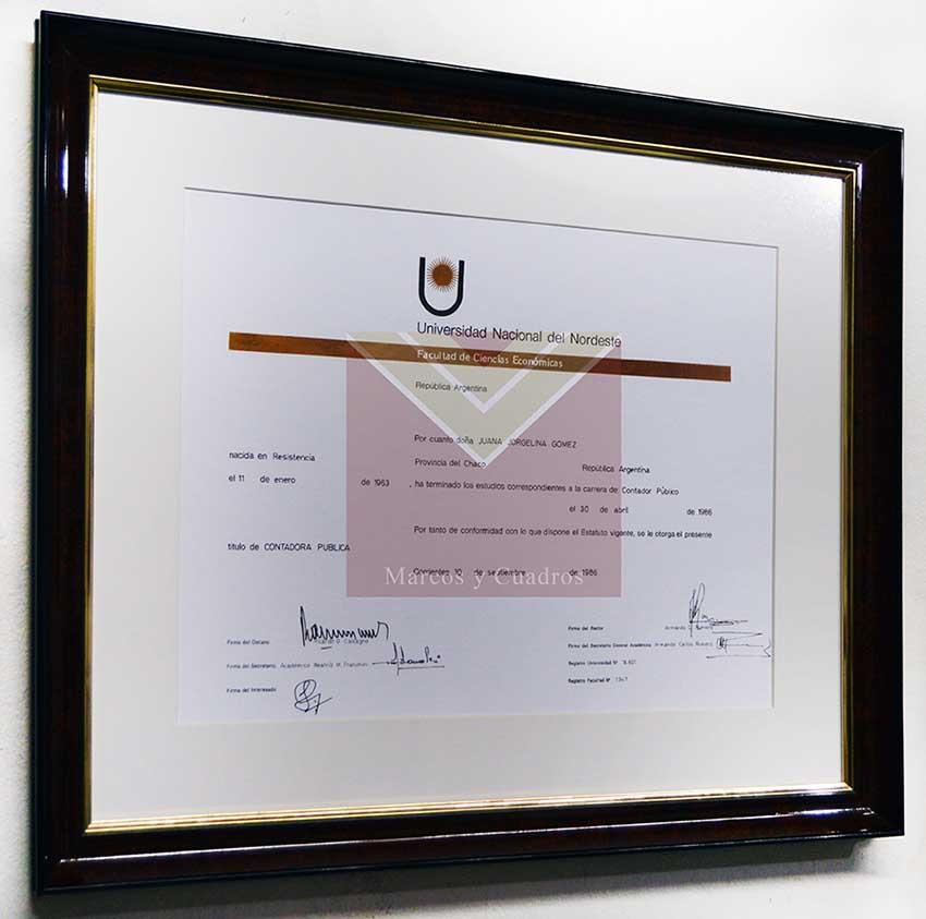 Enmarcado de cuadros Taller de enmarcado 01) Diplomas - Certificados ...